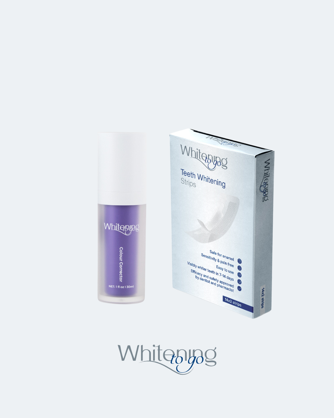 Whitening Kit - Whitening strips + Colour correcting serum – Whitening ...